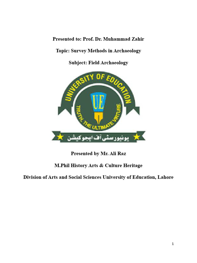 Survey Methods in Archaeology | PDF | Geophysical Survey (Archaeology) | Archaeology