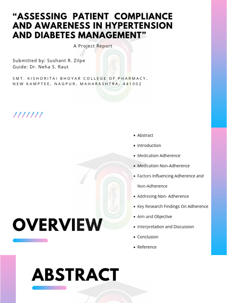 Assessing Patient Compliance and Awareness in Hypertension and Diabetes ...