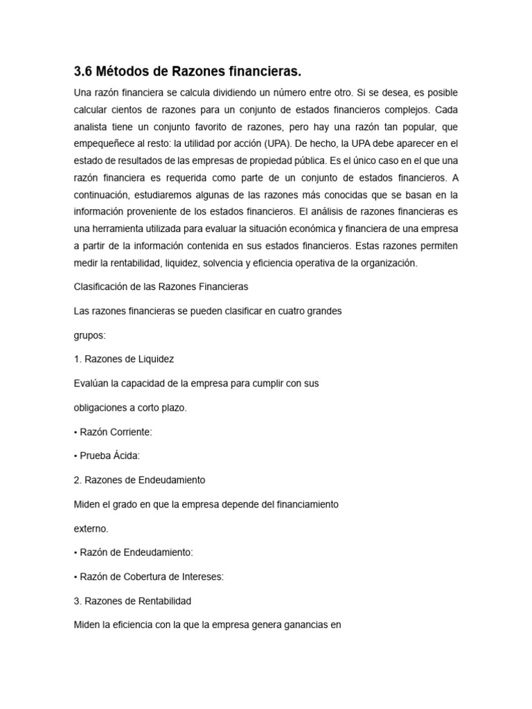 Unidad 3 Contabilidad | PDF | Ratio financiero | Business
