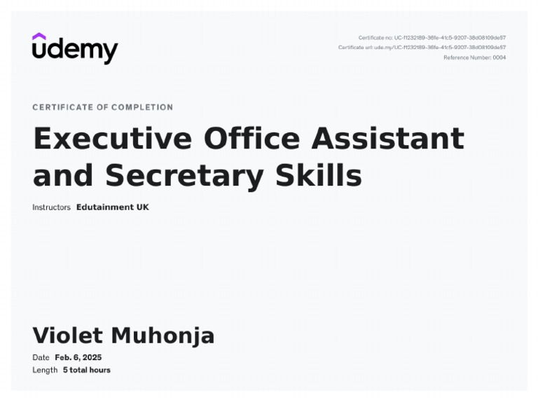 Executive Off. Asst | PDF
