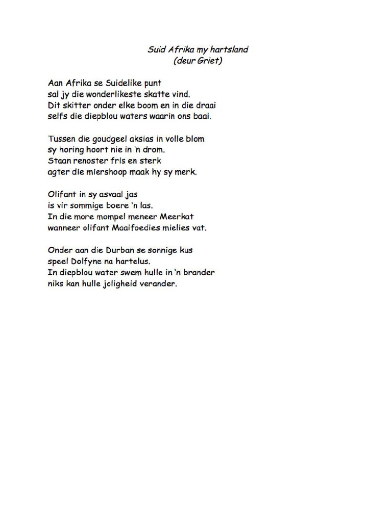 Gedig Voorbeld | PDF