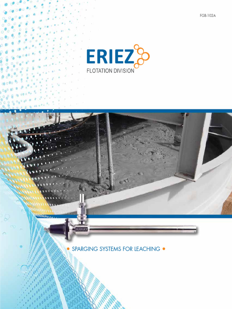 FGB 102 Eriez Sparging Systems For Leaching | PDF | Gases | Chemical ...