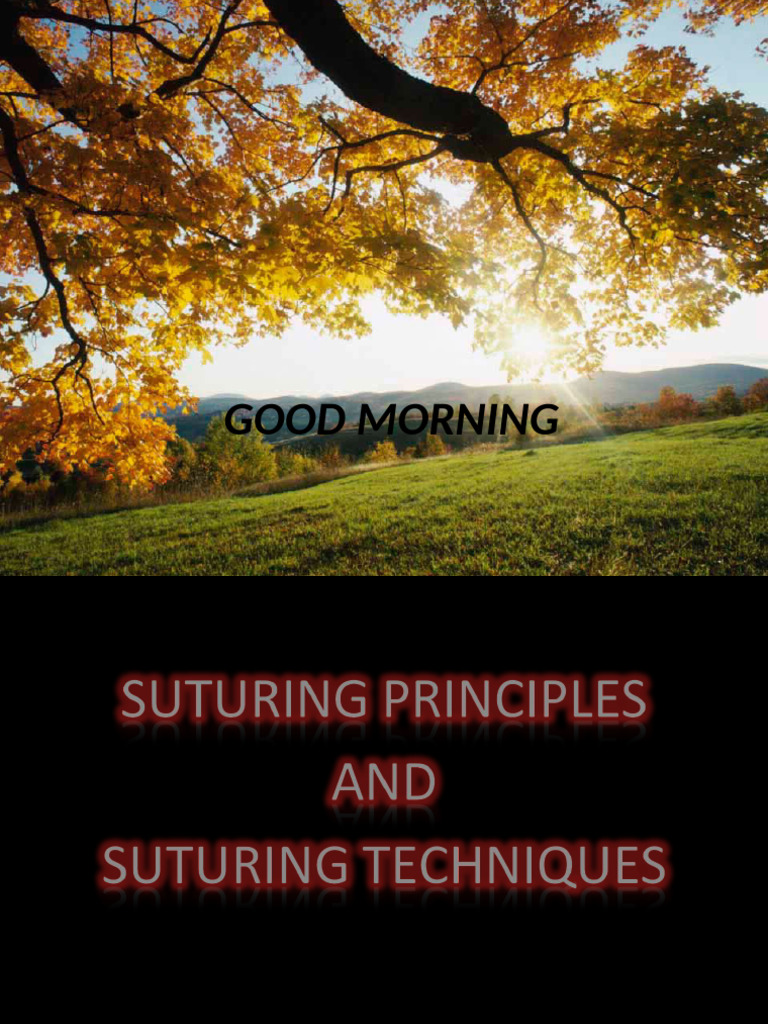 Suturing Techniques Pdf