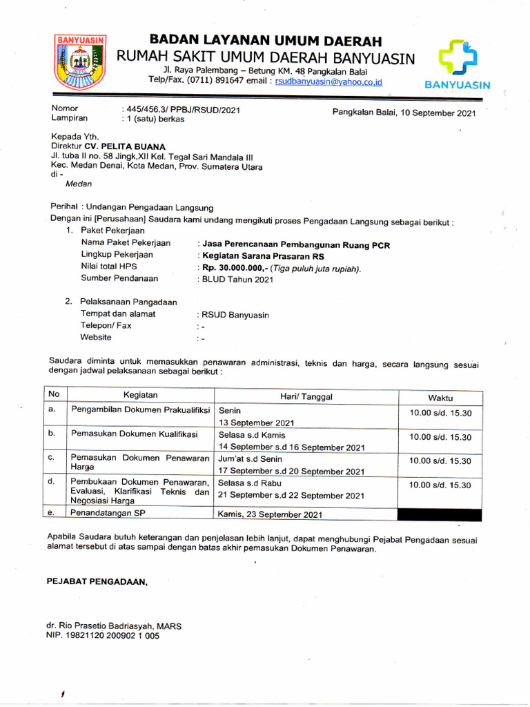 Surat Pesanan PCR | PDF