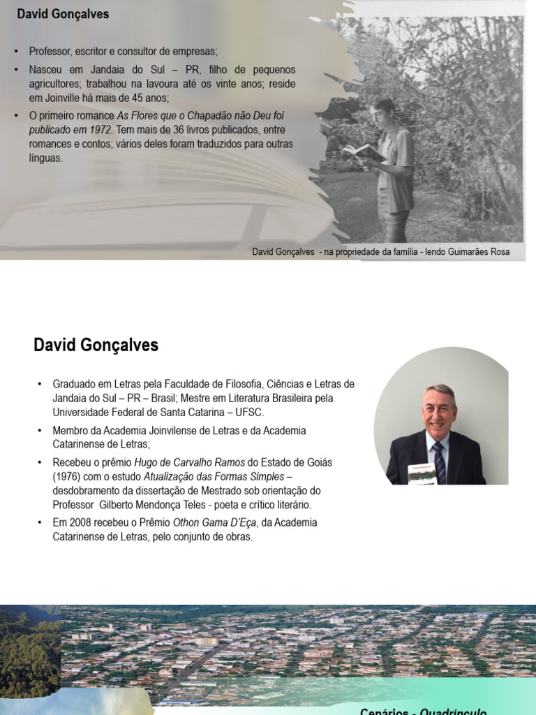 David Gonçalves: Vida e Obra Literária | PDF