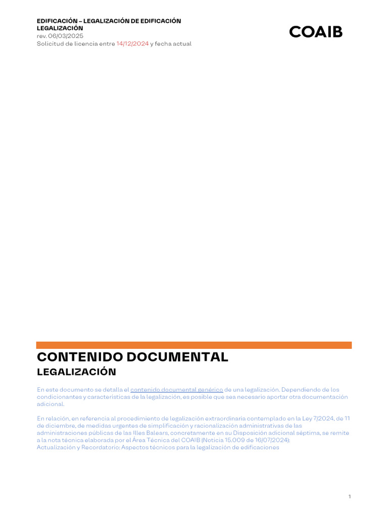 A07_LEGALIZACION_cas | PDF | edificio | Arquitecto