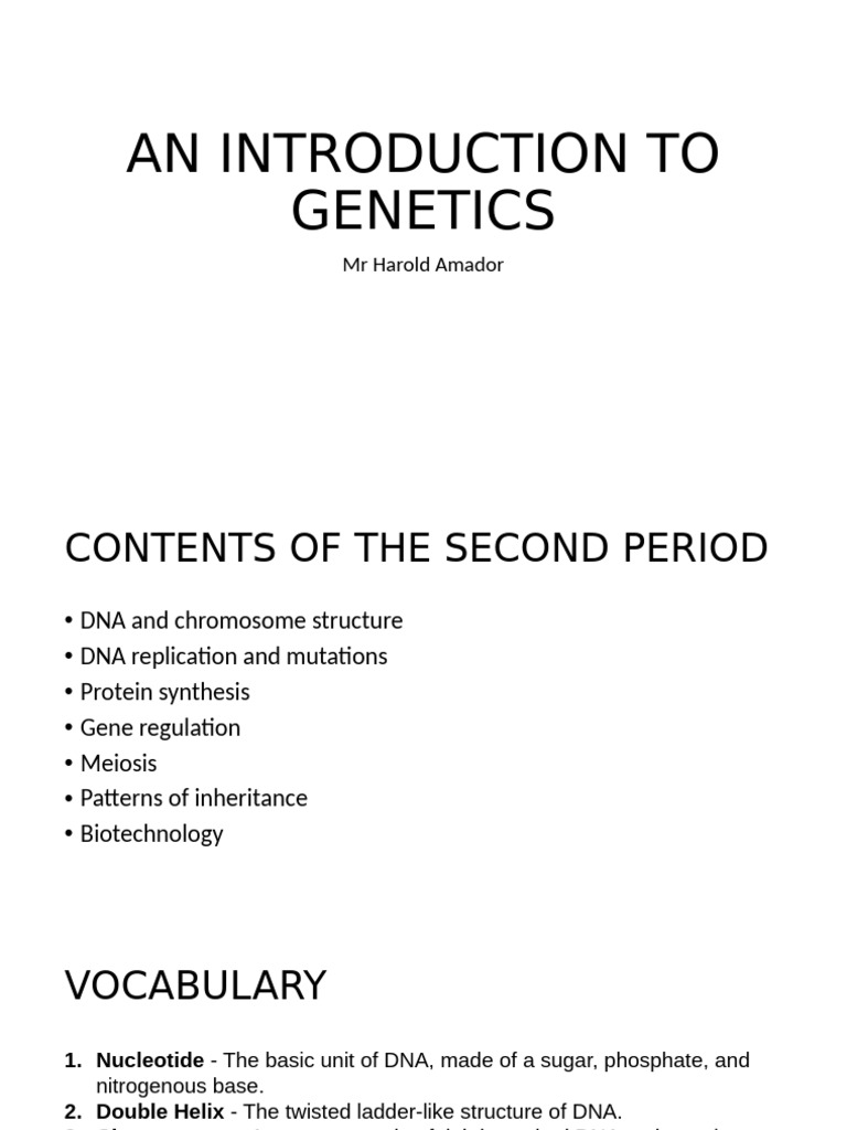An Introduction to Genetics | PDF | Gene | Dna
