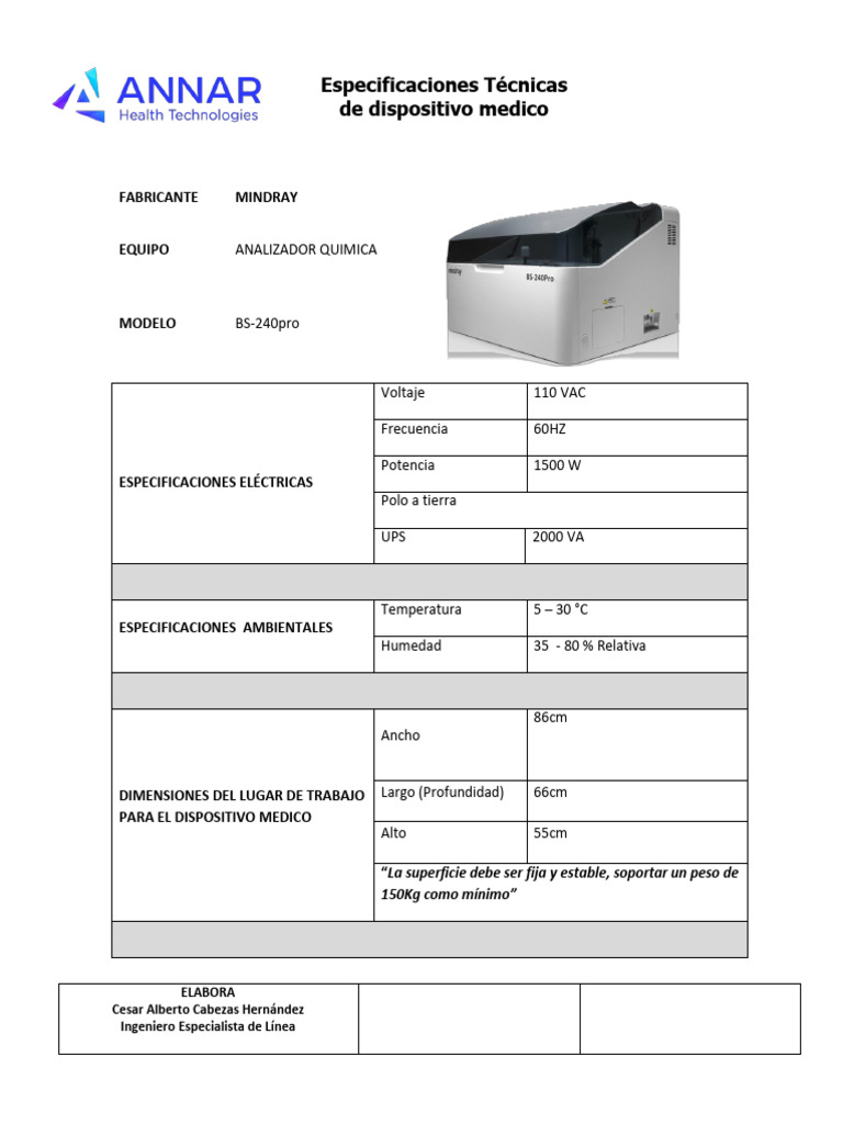 BS-240 Pro-Ficha Tecnica | PDF