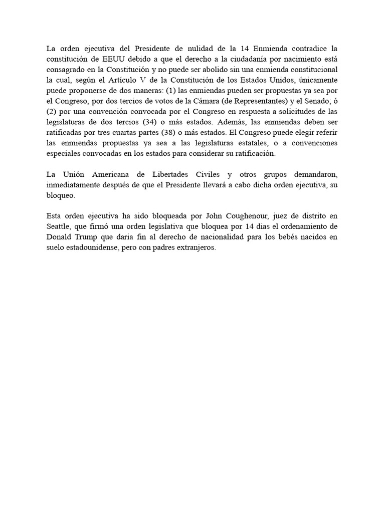 Abolición de La 14 Enmienda | PDF