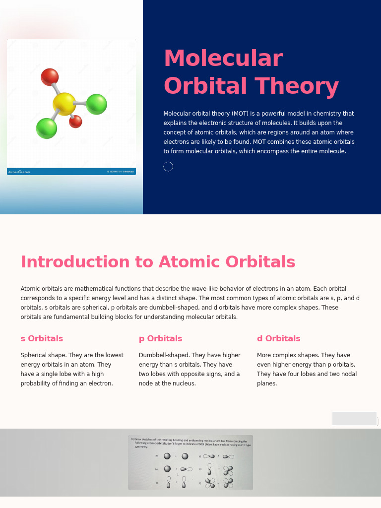 Molecular Orbital Theory | PDF | Molecular Orbital | Atomic Orbital