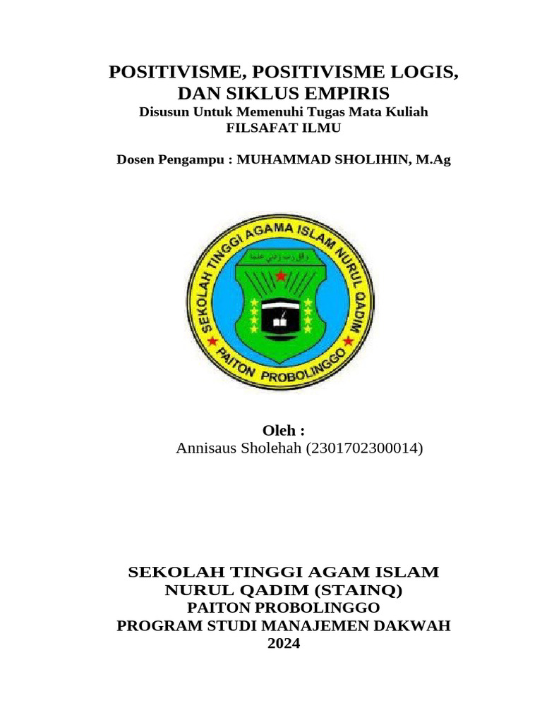 Positivisme dan Empirisme dalam Filsafat | PDF