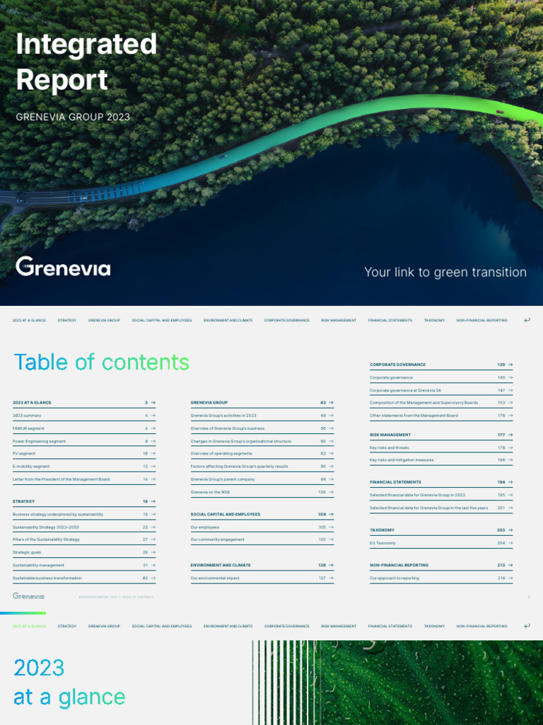 Grenevia Integrated Report 2023 | PDF | Renewable Energy | Wind Power