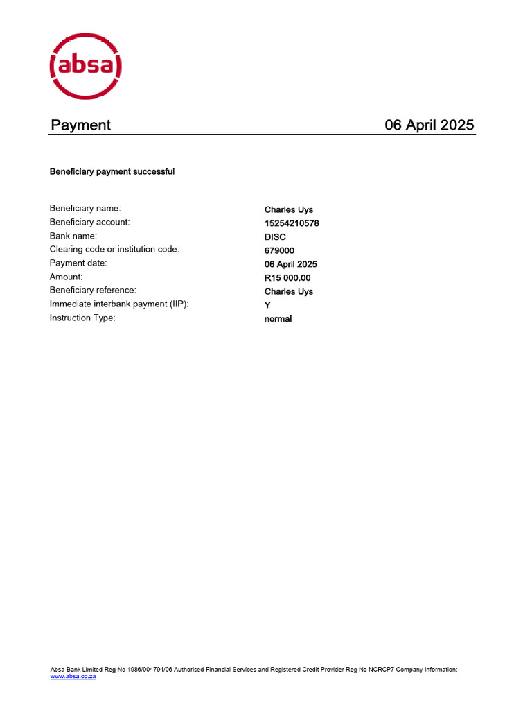 Notice of Payment | PDF