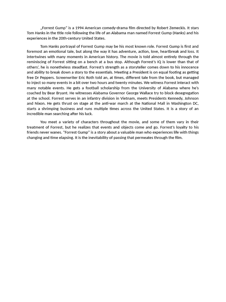 Forrest Gump Review | PDF