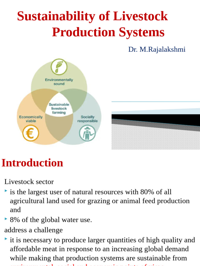 Sustainability of Livestock Production Systems | PDF | Agriculture ...