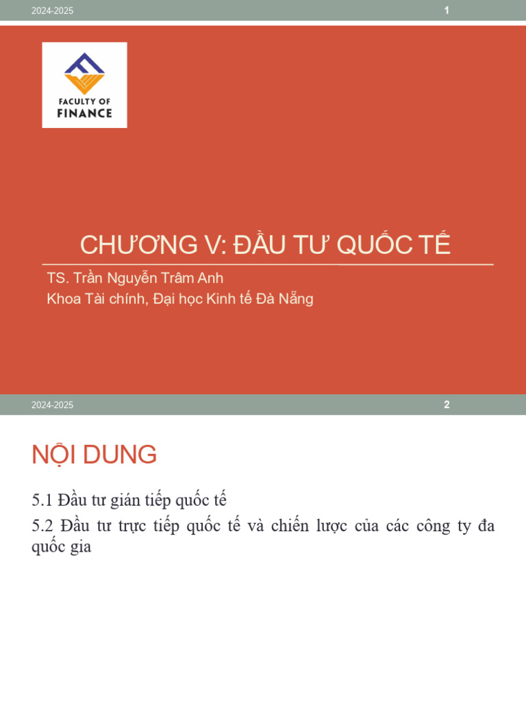 2025 - TCQT - Chương V | PDF
