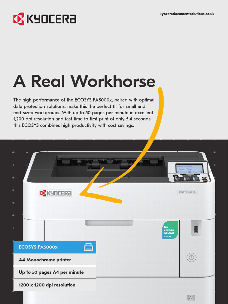 JAN-ECOSYS-PA5000x-UK-ver1.1 | PDF | Printer (Computing) | Paper