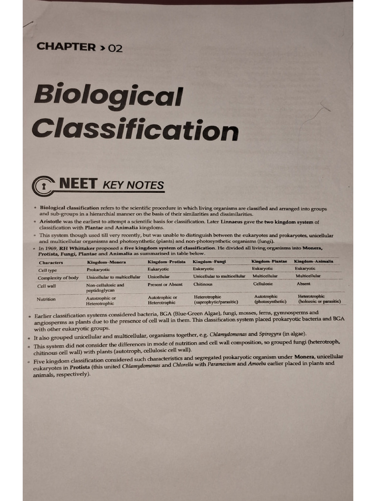 Biological Classification | PDF