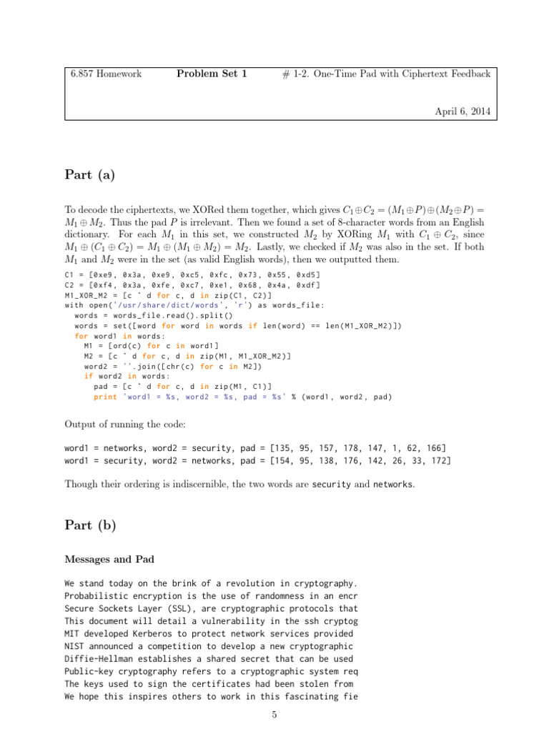 7bb90c7979dd654ed8bac94a39b9cf87_MIT6_857S14_1.2 | PDF | Cryptography | Encryption