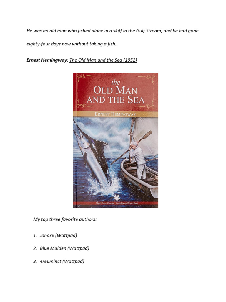 The Old Man and The Sea | PDF
