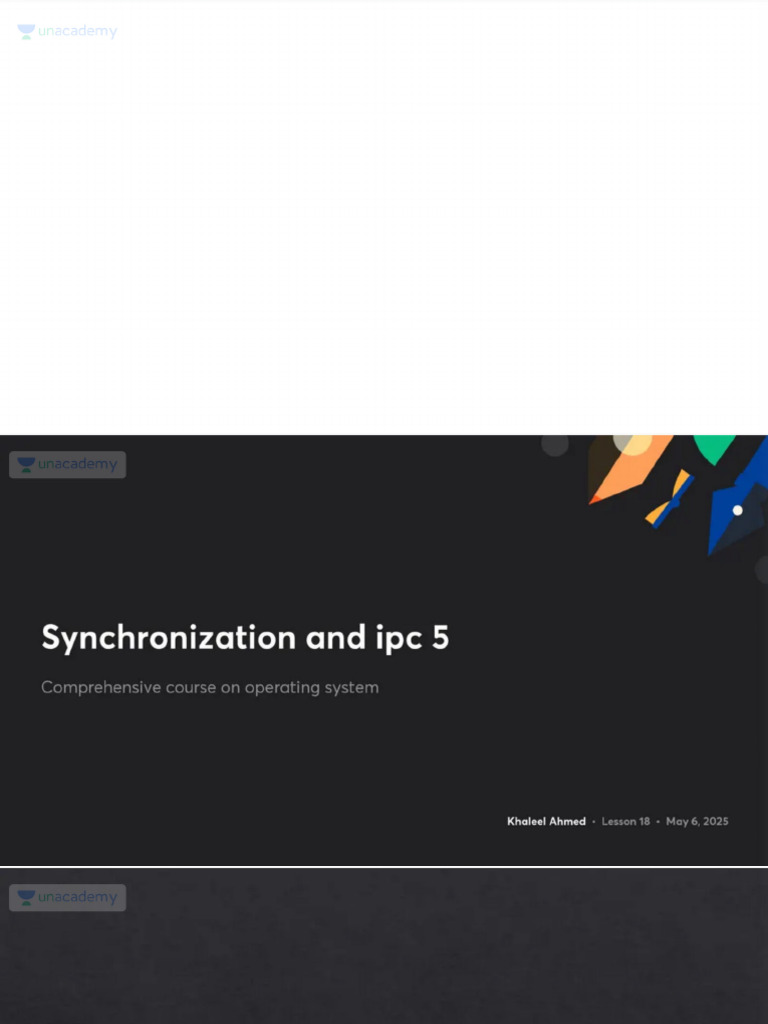 Synchronization and Ipc 5 With Anno | PDF