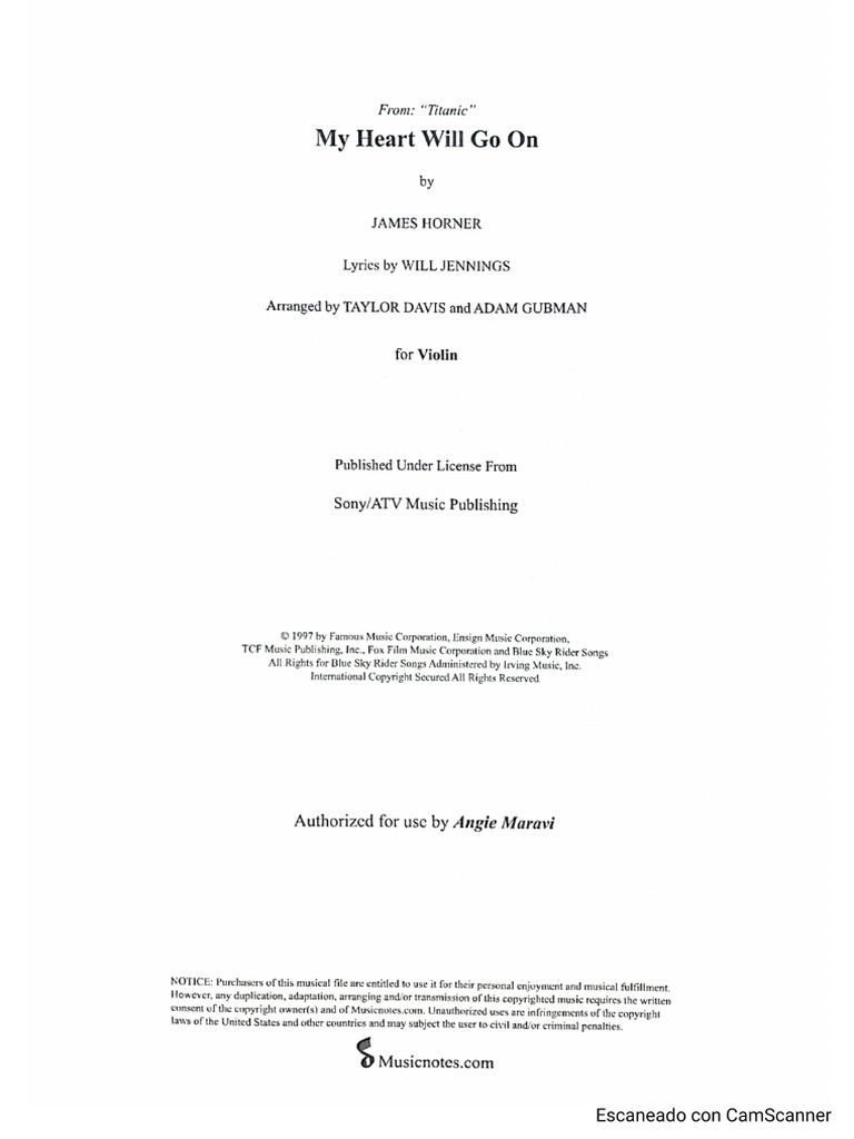 My Heart Will Go On | PDF