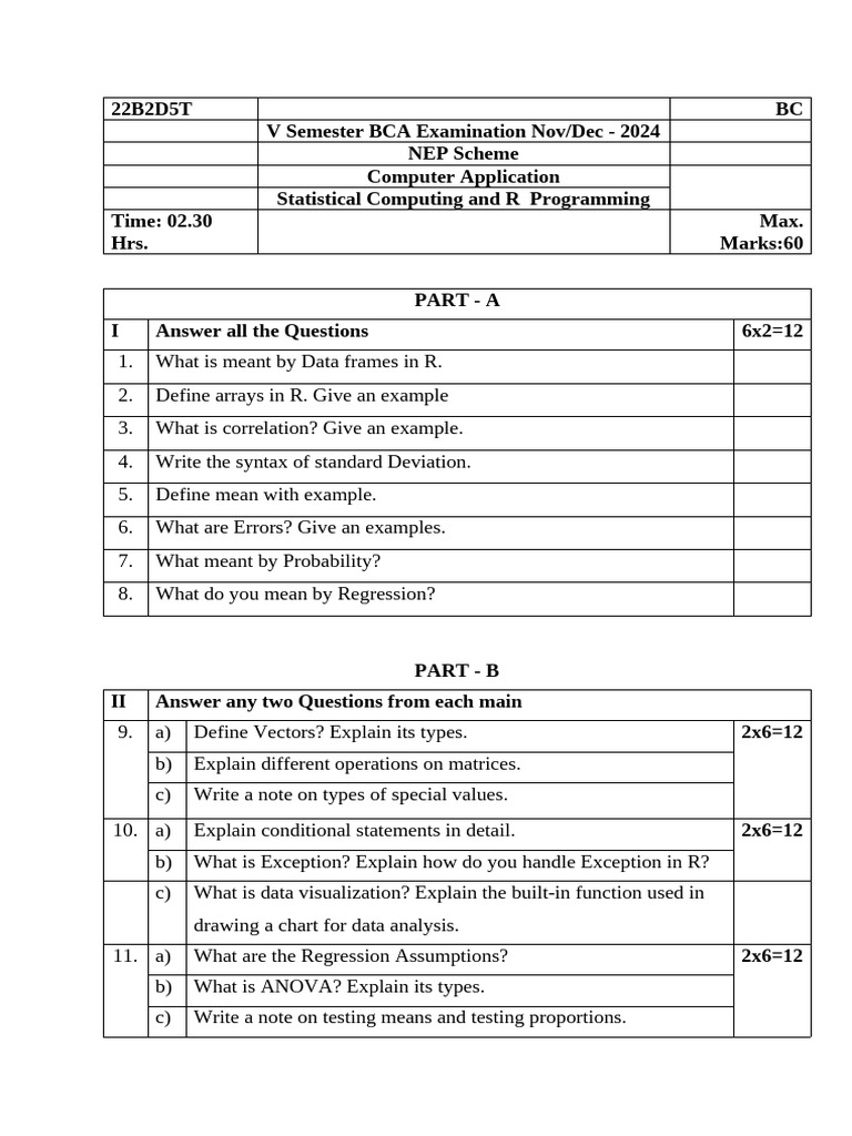 NEP QP 2 R Programming. | PDF