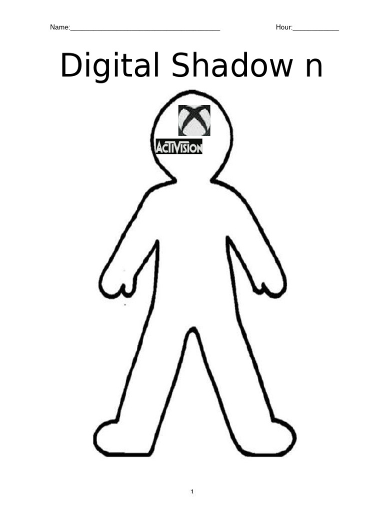 Digital Shadow Worksheet-1 | PDF