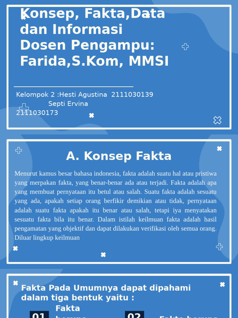 Konsep Data, Fakta, dan Informasi | PDF