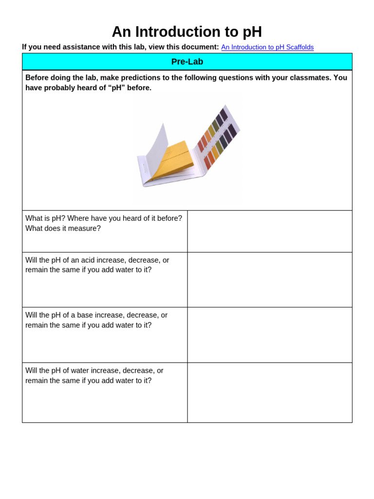 pH Scale Exploration and Simulation | PDF | Ph | Acid