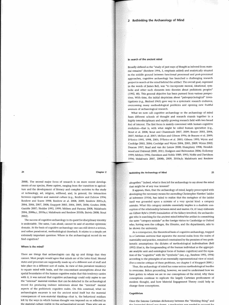 2013-Chapter 2 - Malafouris-How Things Shape The Mind | PDF