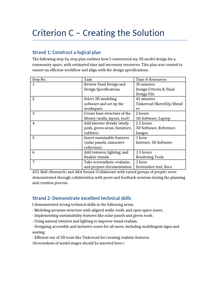 Criterion_C_Creating_Solution | PDF | 3 D Computer Graphics | Software