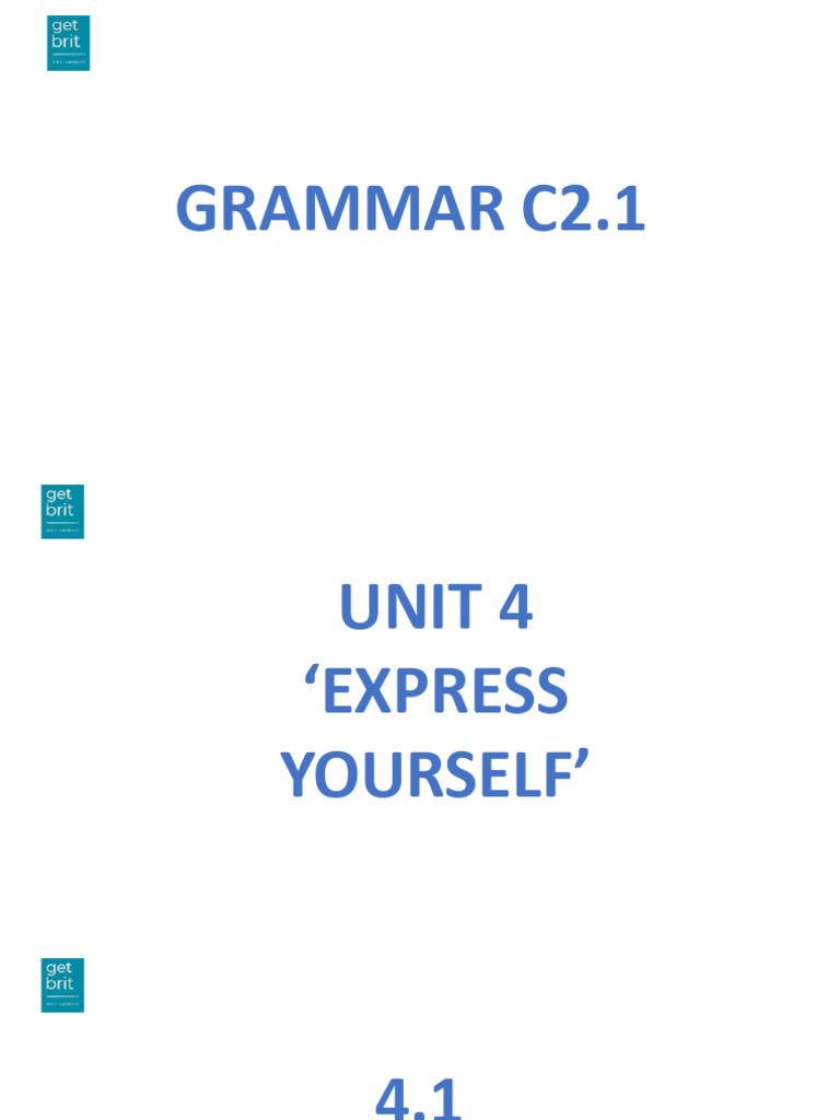 Grammar C2.1-Modal Verbs - 4 | PDF | Verb | Linguistic Typology