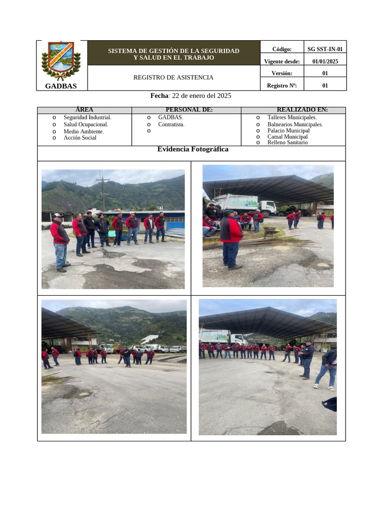 22 Enero 2025 Control de Uniformes | PDF