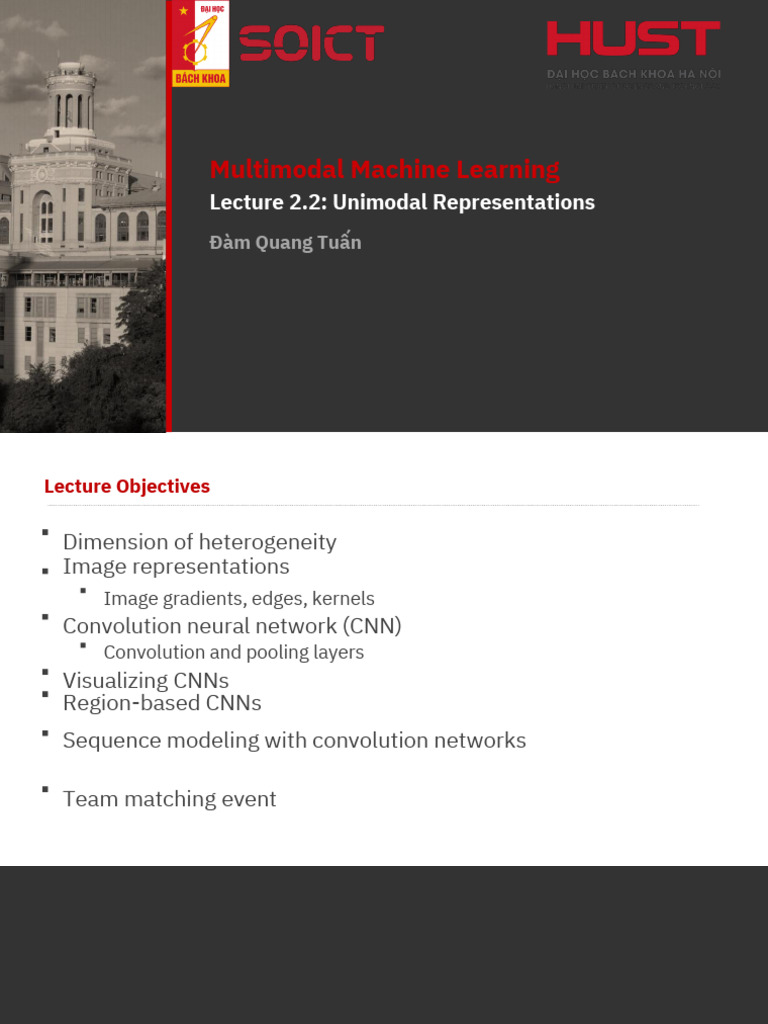 Lecture2.2 UnimodalRepresentations Part1 PDF | PDF | Algorithms | Cognitive Science