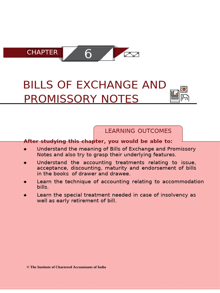 Ch. 6 Bill of Exchange and Promissory Notes | PDF | Negotiable ...