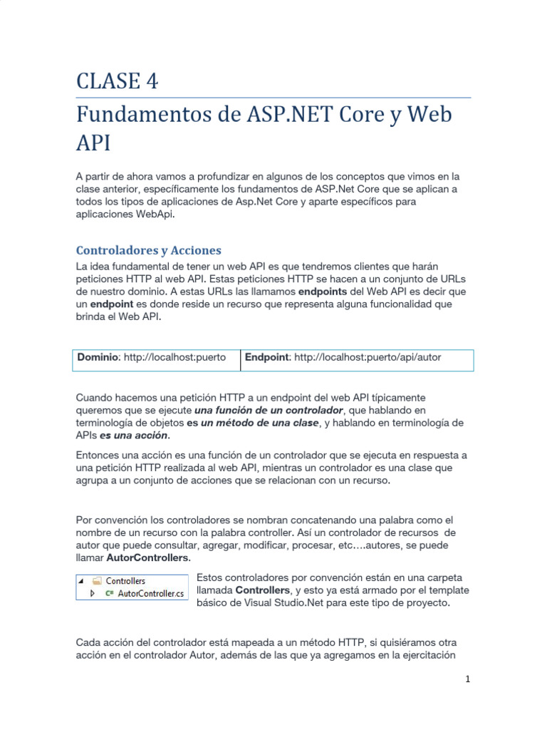 Creacionde Api 2 | PDF | Objeto (informática) | C Sharp (lenguaje de programación)
