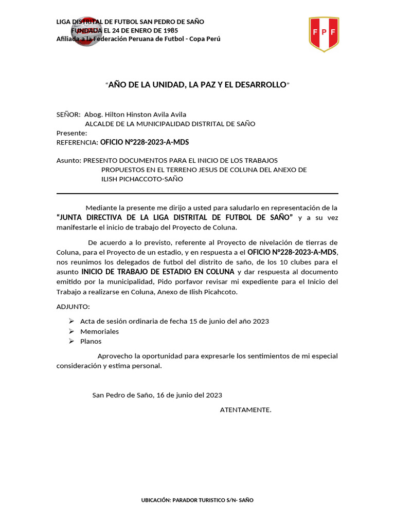Carta Liga | PDF