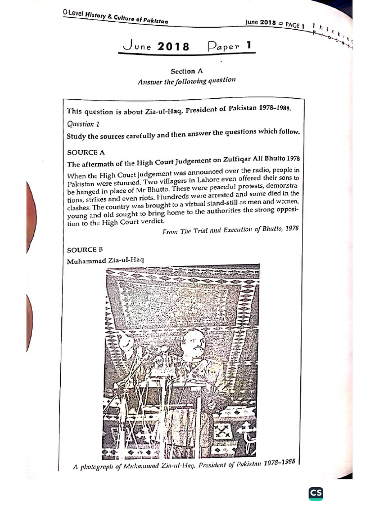 History Past Papers 2018 To 2022 | PDF