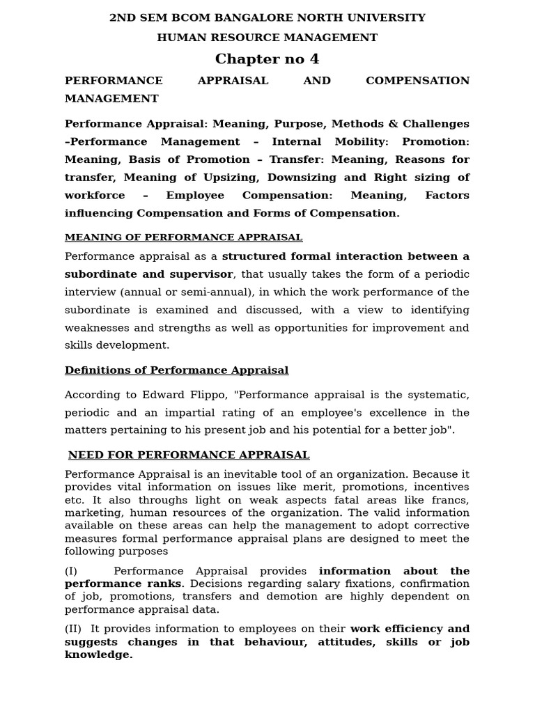 HRM CH No 4 Performance Appraisal and Compensation Management | PDF | Cost Of Living ...
