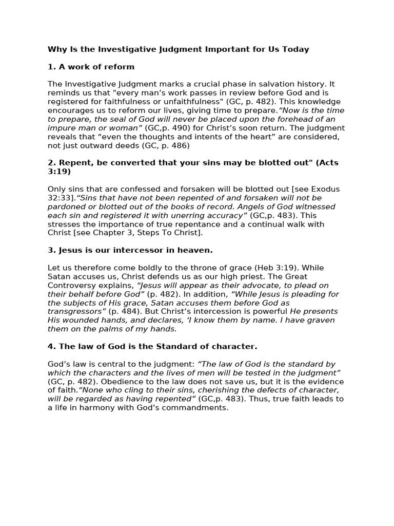Importance of Investigative Judgment Today | PDF