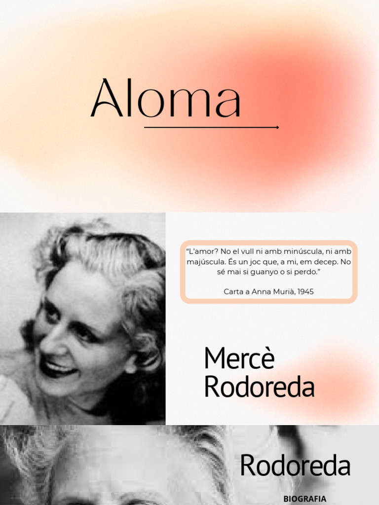 Treball de La Lectura Aloma | PDF