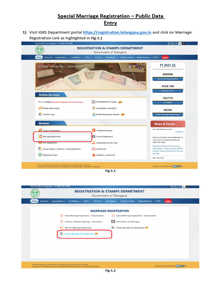 Special Marriage Registration-PDE | PDF
