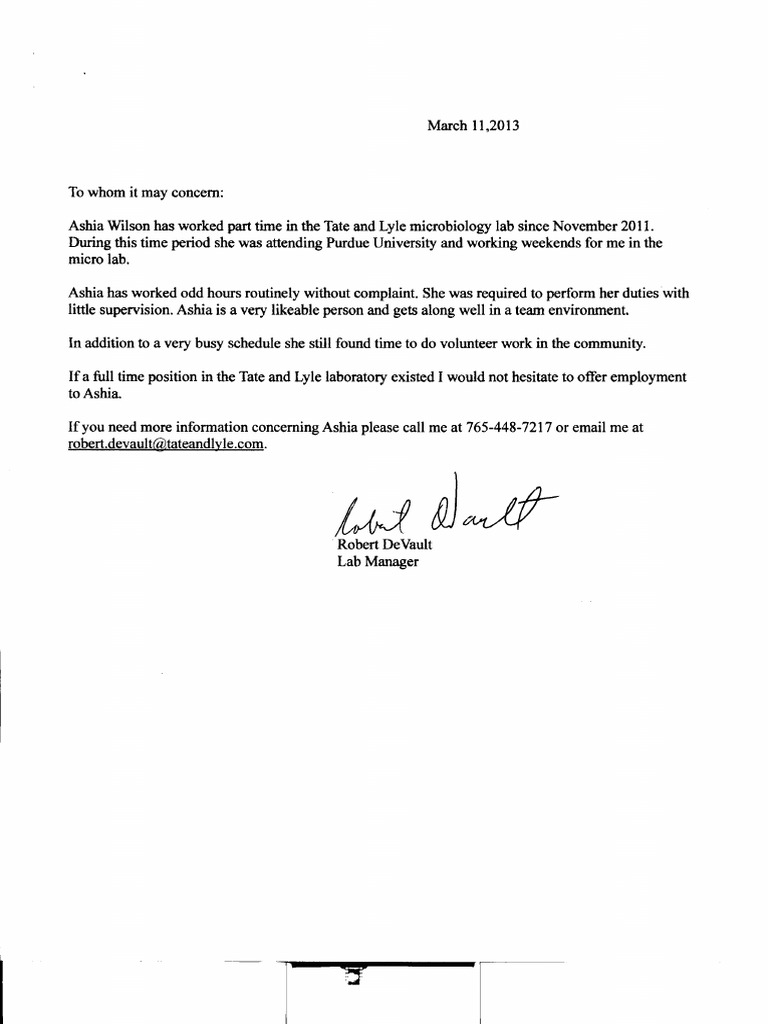 Letter of Recommendation 1 | PDF