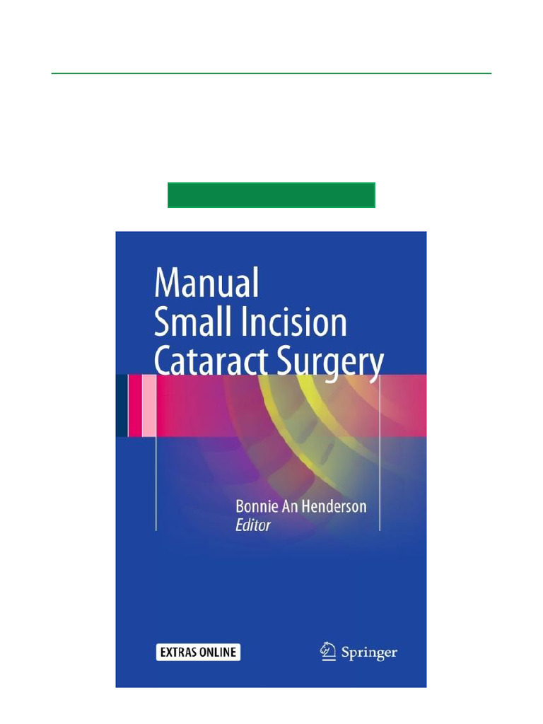 Access Manual Small Incision Cataract Surgery Full Book Access | PDF
