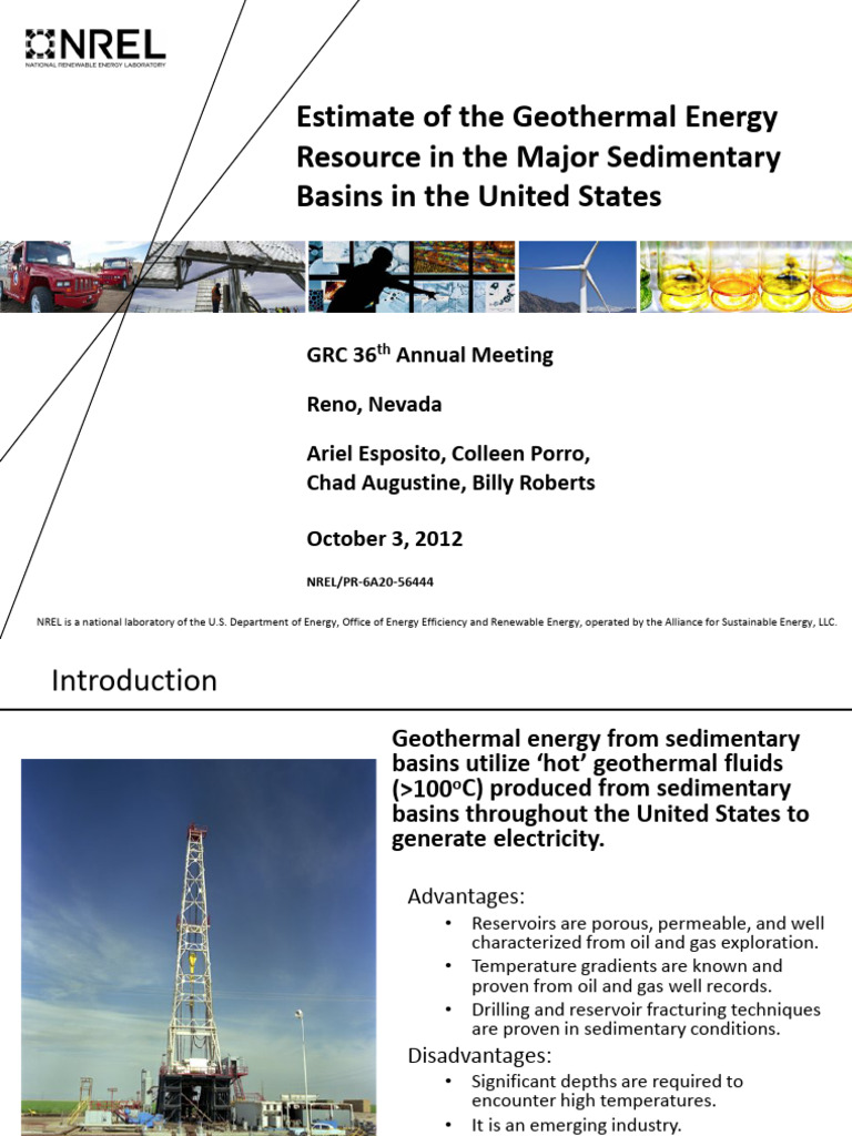 Esposito - 2012 - Estimate of The Geothermal Energy Resource in The ...