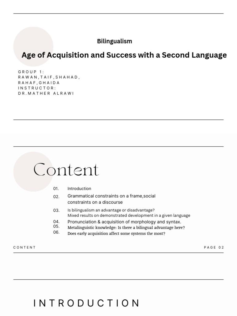 Bilingualism | PDF | Multilingualism | Language Acquisition