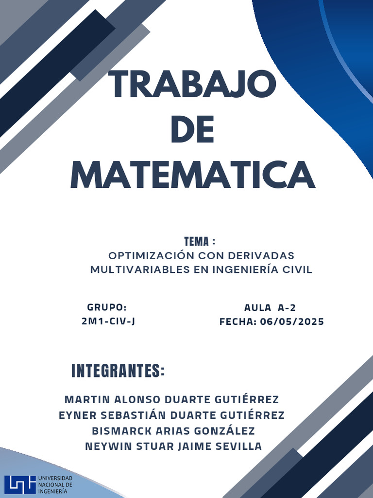 Documento A4 Portada Trabajo Final de Grado Profesional Elegante Azul | PDF
