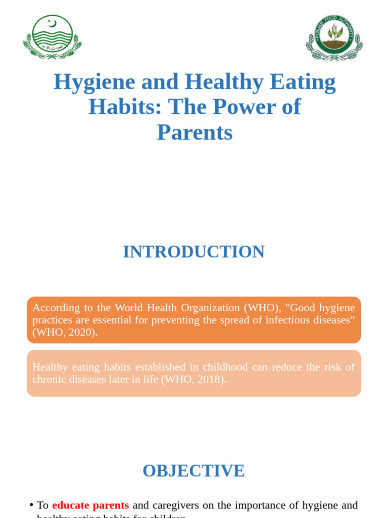 Hygiene and Healthy Eating Habits | PDF | Oral Hygiene | Healthy Diet
