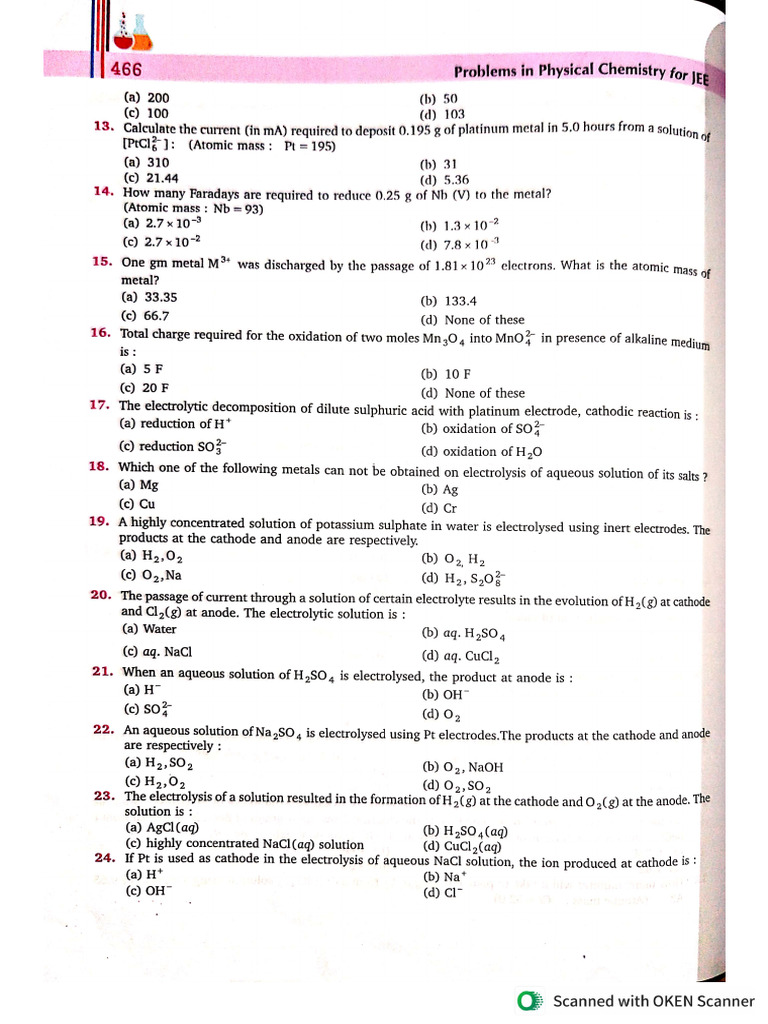 Electrochem Assignment - 2 | PDF